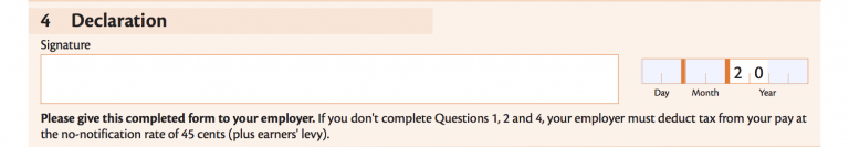 Completing the Tax Code Declaration IR330 - pvtistes.net