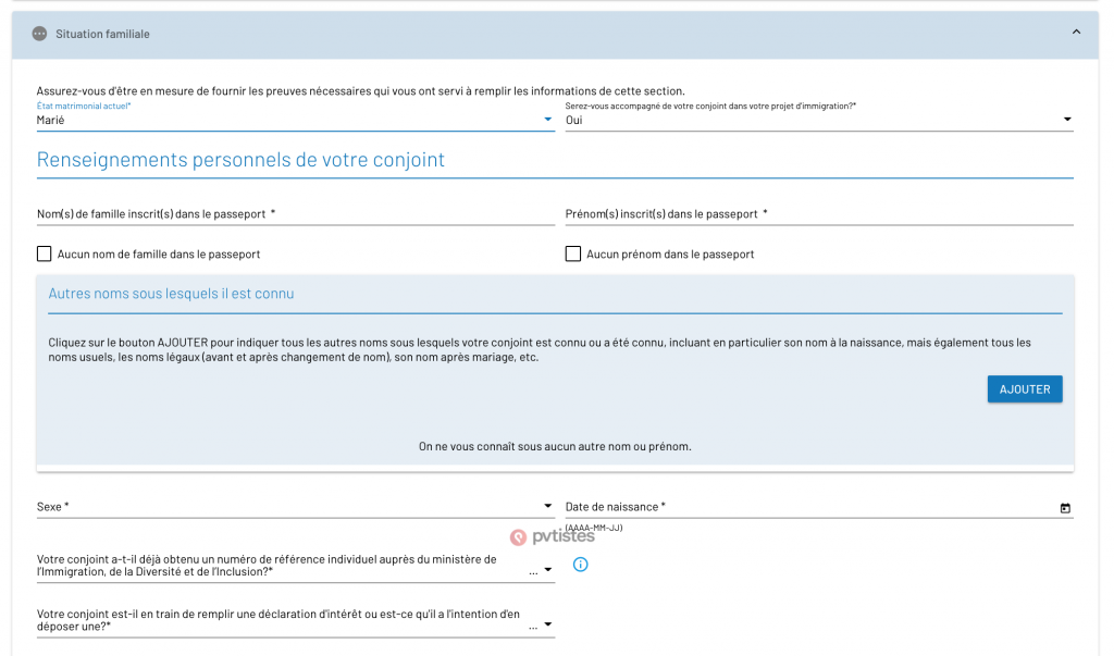 Déposer une Déclaration d'intérêt sur Arrima (CSQ via PRTQ) - pvtistes.net