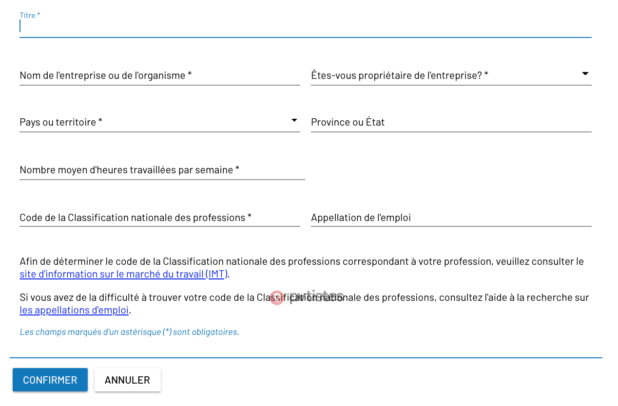 Déposer une Déclaration d'intérêt sur Arrima (CSQ via PRTQ) - pvtistes.net