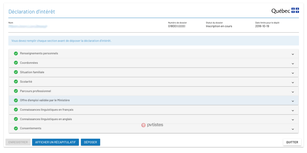 CSQ Programme régulier des Travailleurs Qualifiés (Arrima - Mon Projet ...