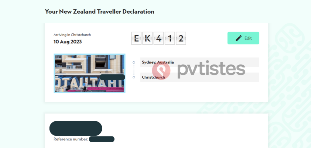 Filling in the New Zealand Traveller Declaration via the website ...